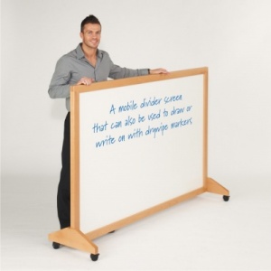 Mobile Wood Framed Notice Board - Signs 4 Schools